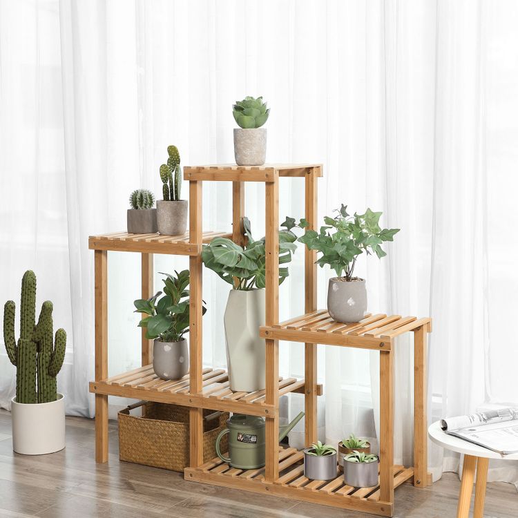 Bamboo Multi Storage Rack