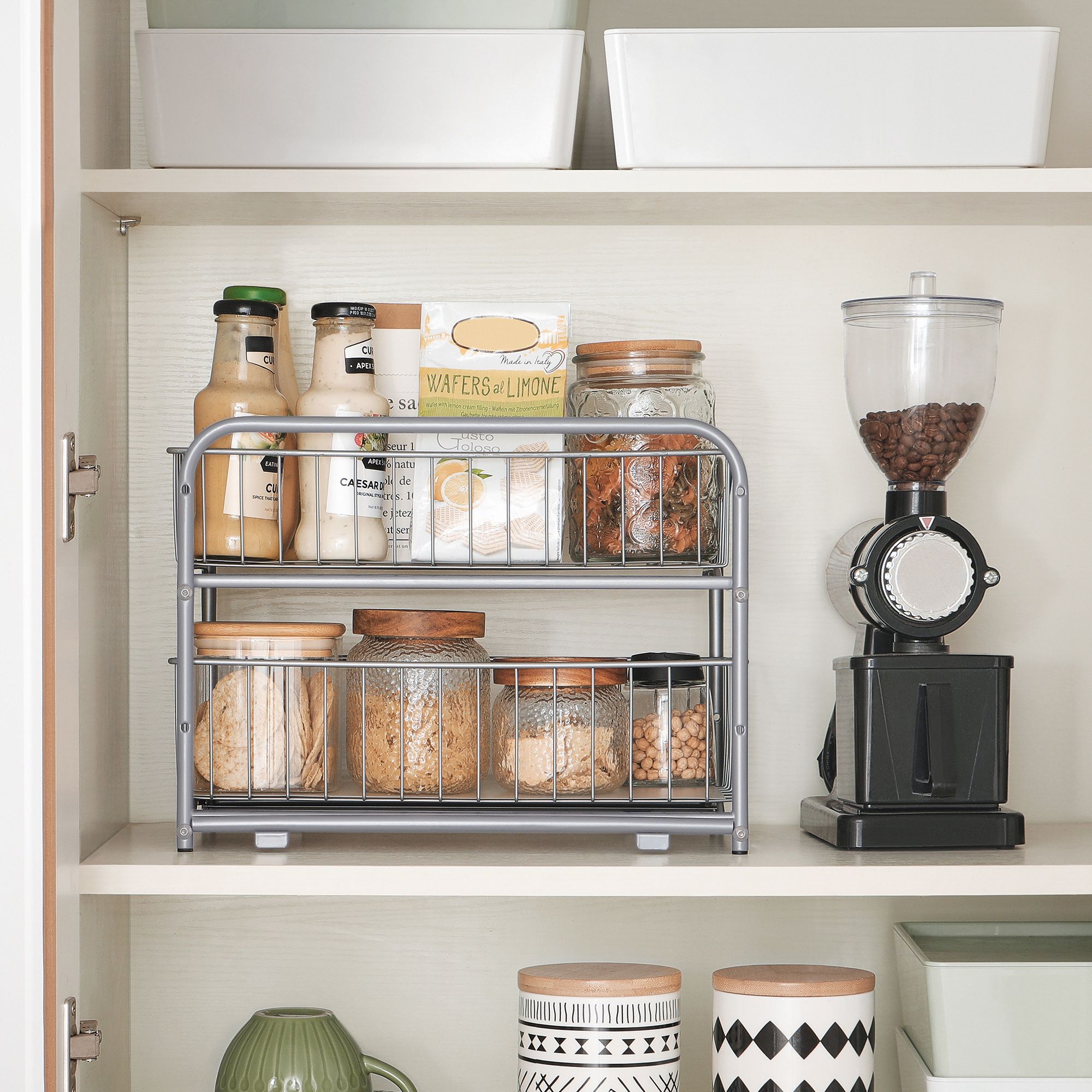 Pull Out Sliding Cabinet Organizer | Home Storage & Organization | SONGMICS