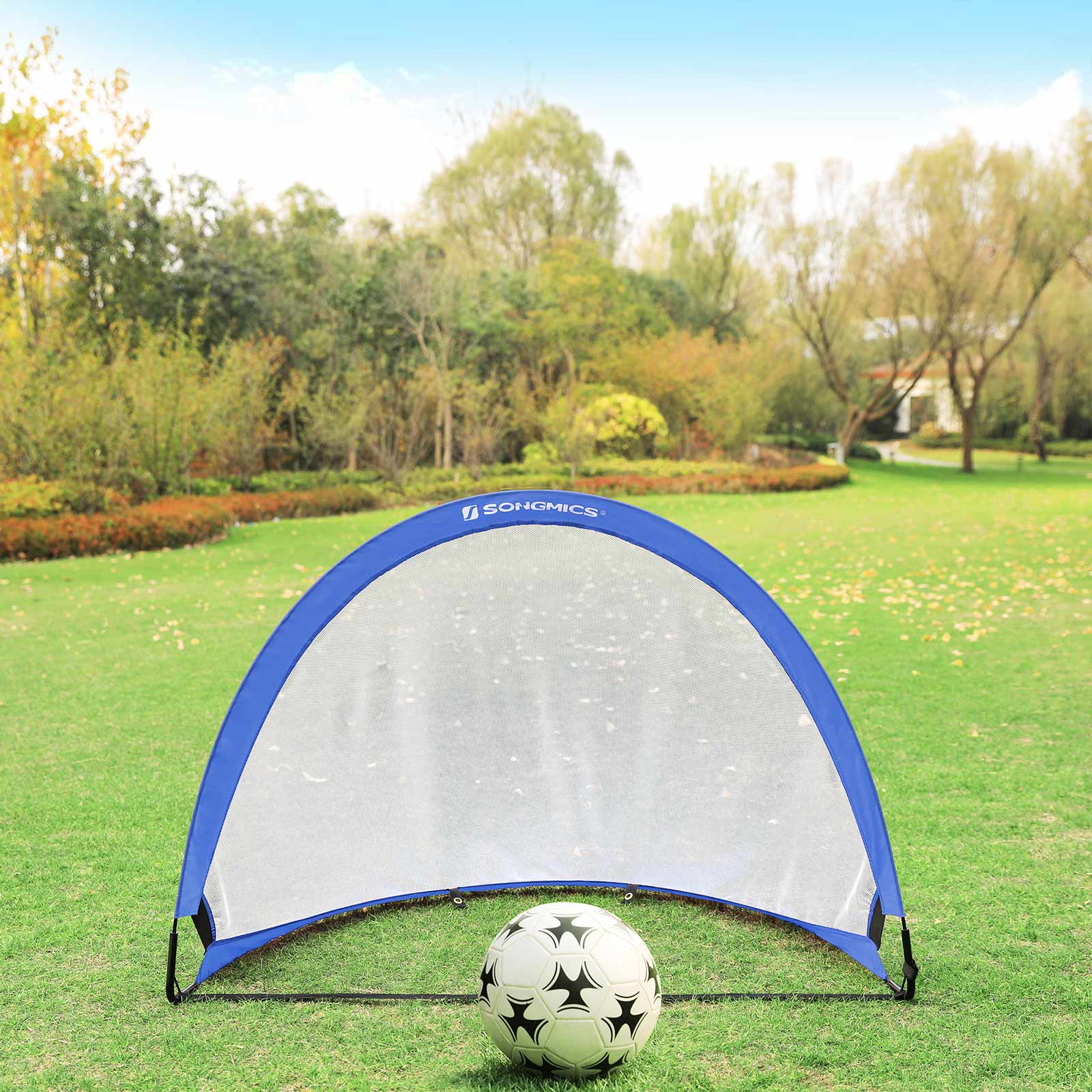 Pop-up Soccer Goal Set of 2 | SONGMICS